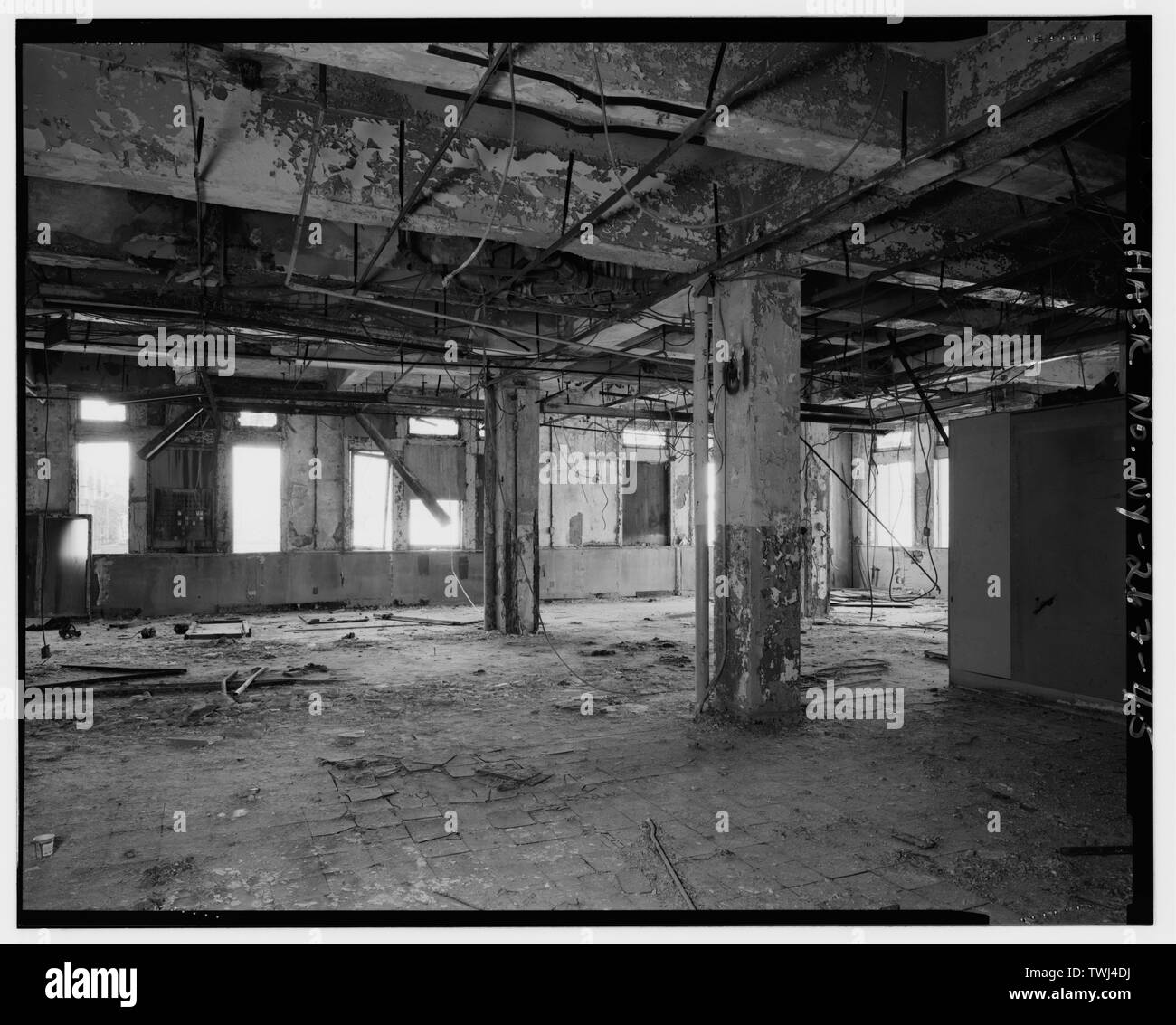 Second floor, looking north at former clerical area - Sheffield Farms ...