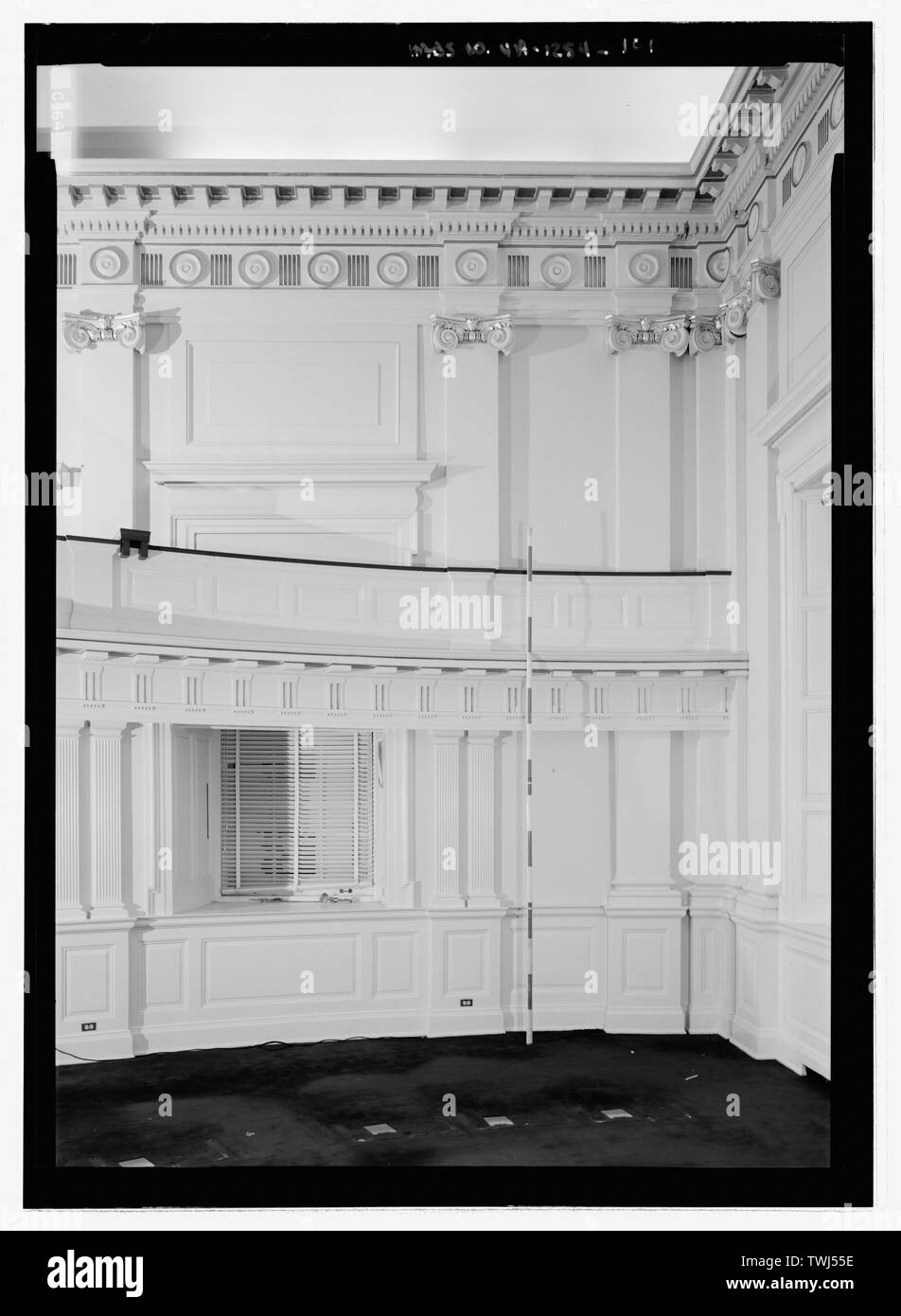 Senate Chamber, elevation view of the west wall, with scale - Virginia ...