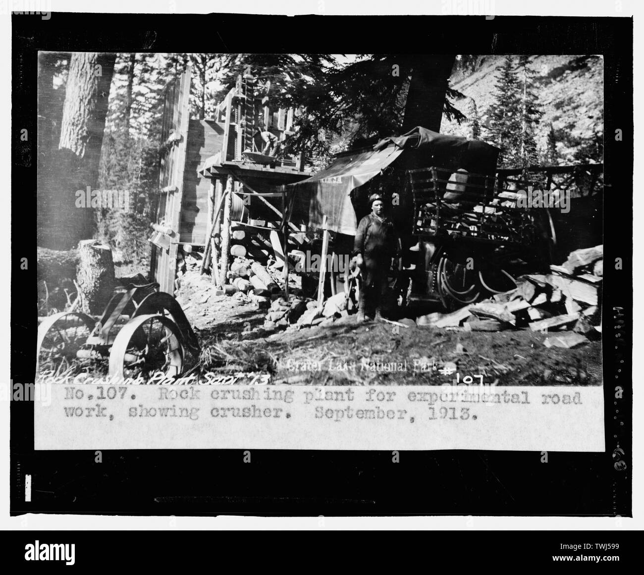 Rock crushing Black and White Stock Photos & Images - Alamy