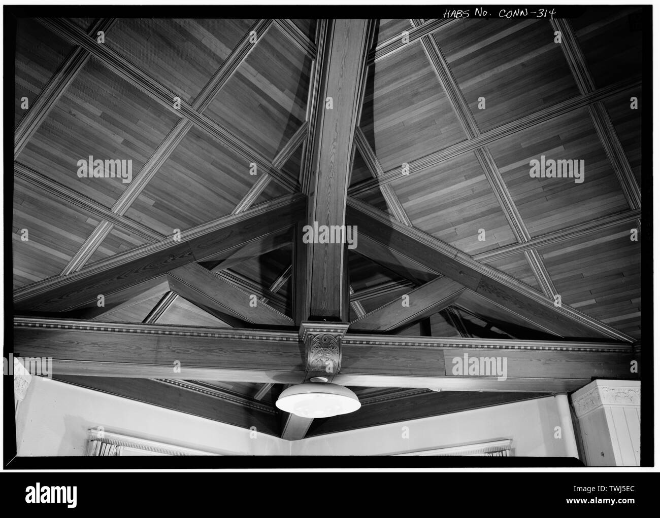 Auditorium ceiling detail Black and White Stock Photos & Images - Alamy