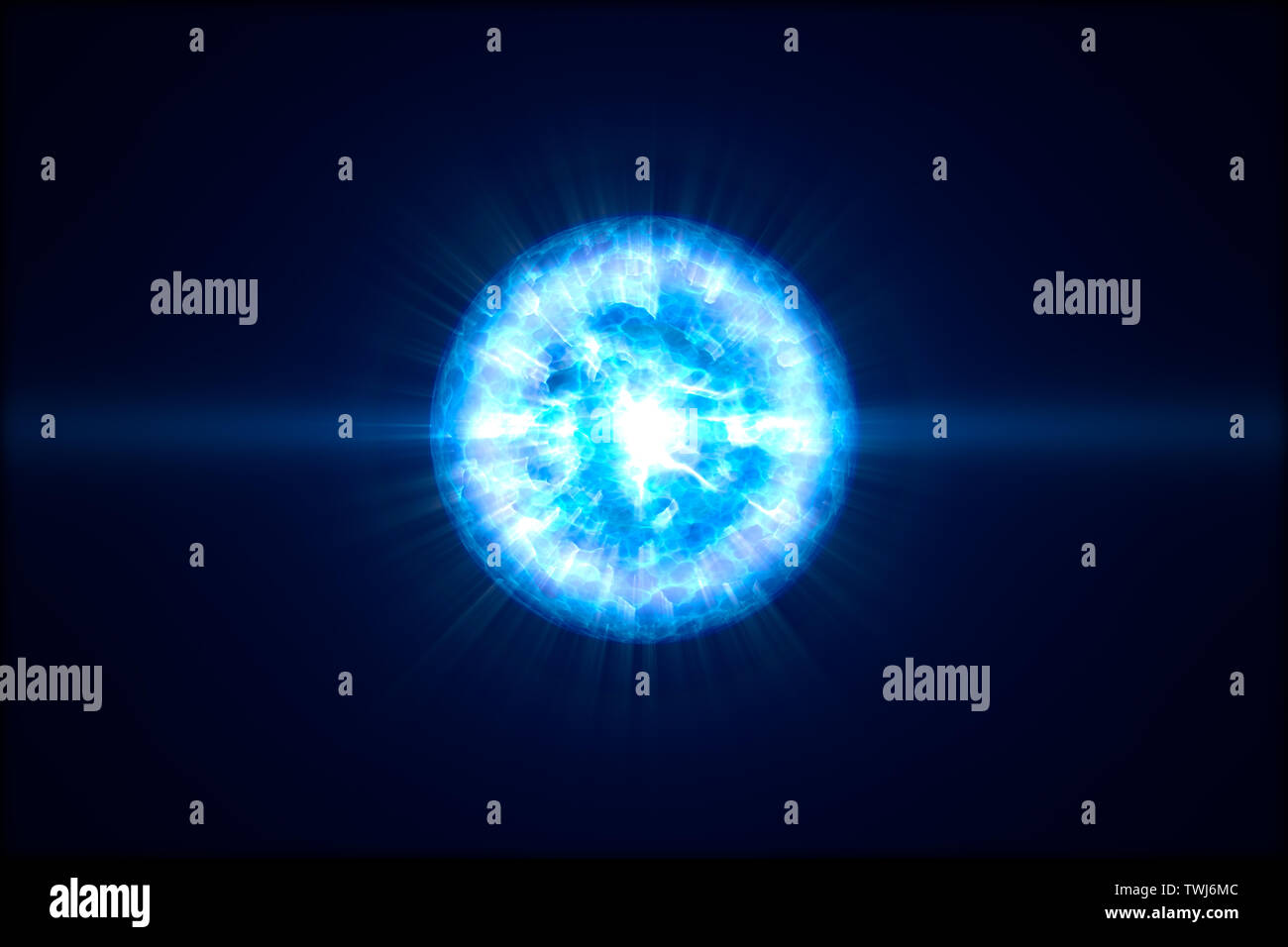 Blue combustion flame special effects, three-dimensional modeling Stock ...