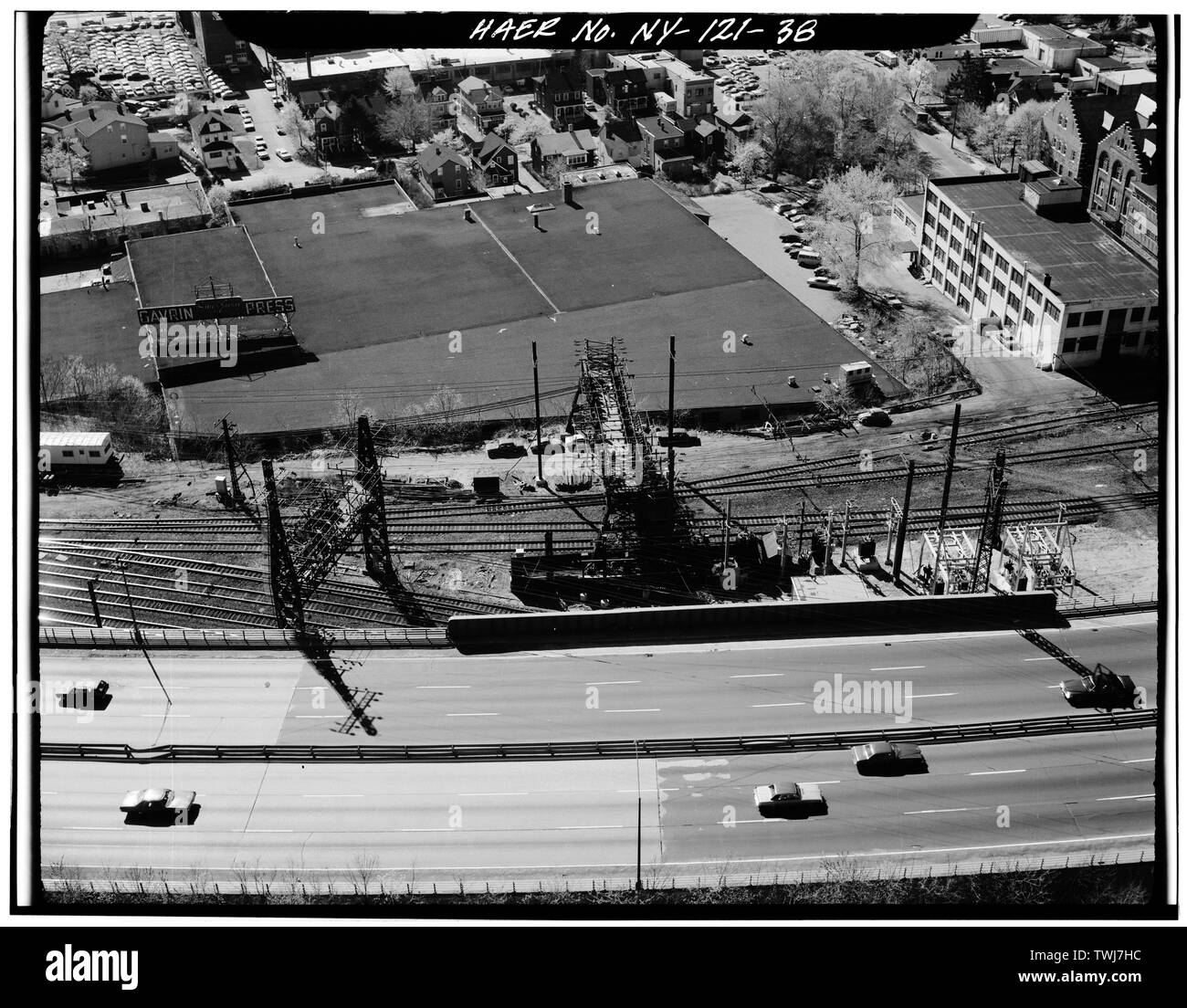 Shell Interlocking Circuit Breaker Gantry and Substation. New Rochelle ...
