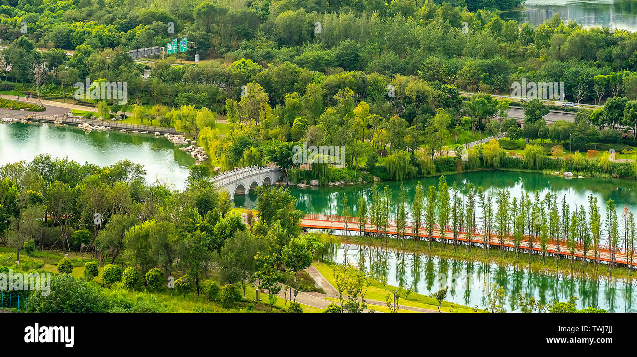 Chengdu Tianfu Green Road scenery Stock Photo - Alamy