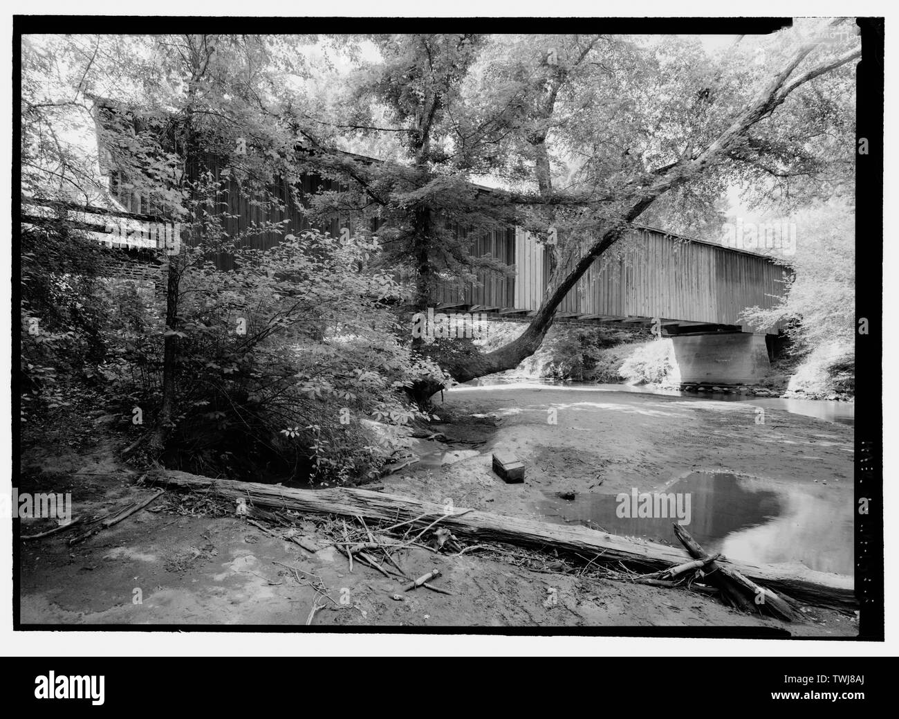 Side elevation. - Red Oak Creek Bridge, Spanning (Big) Red Oak Creek ...
