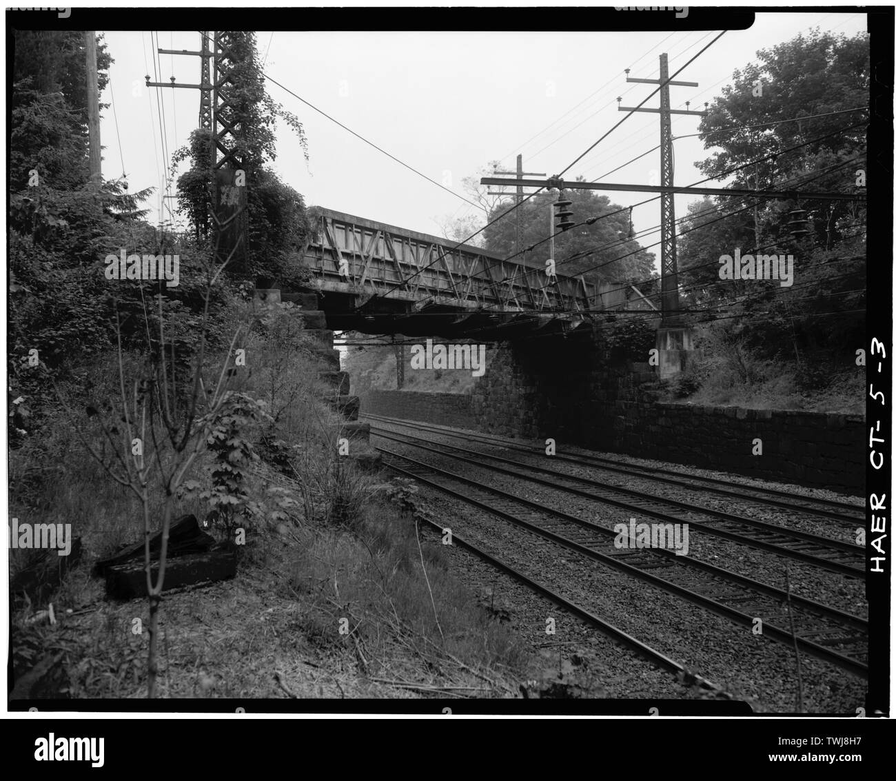 Side view of bridge, looking W. - Beachside Avenue Bridge, Westport ...