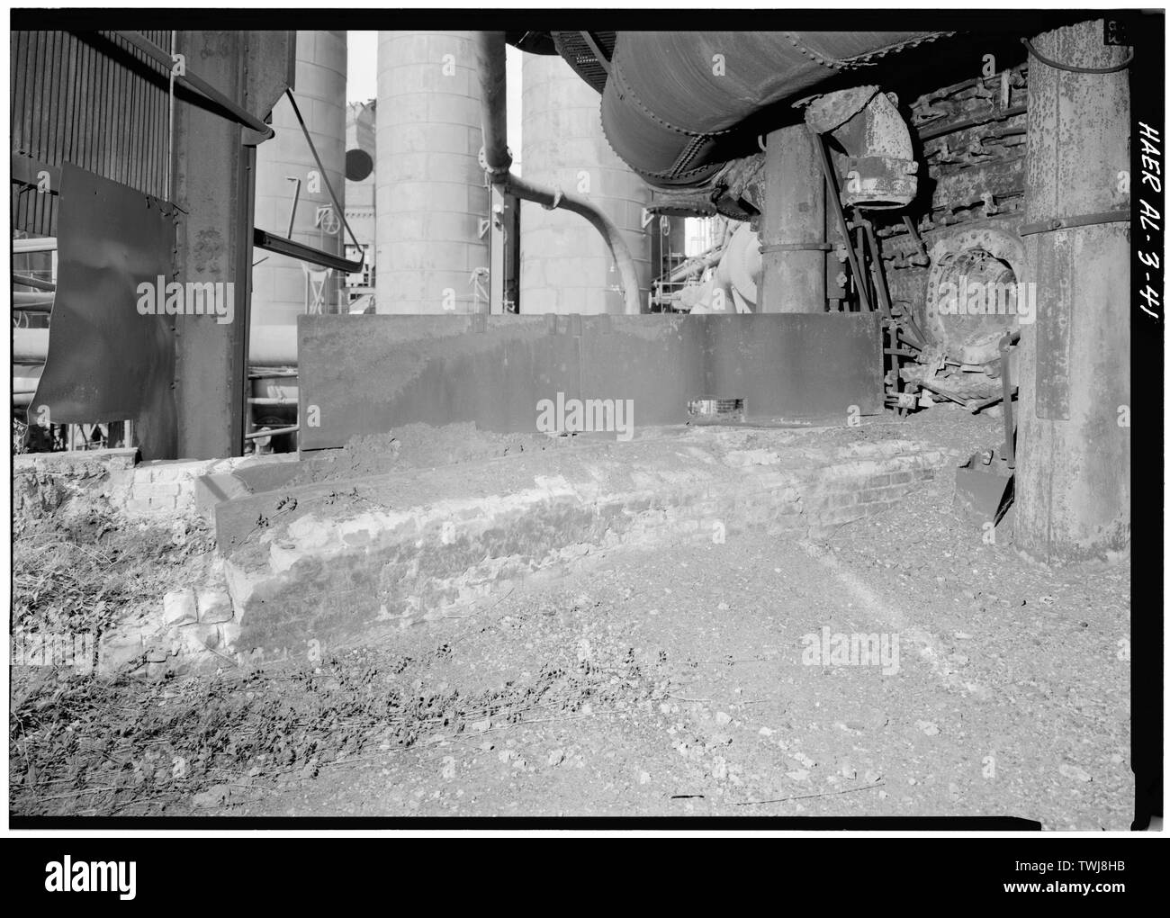Side view of No. 2 Furnace slag notch and runner. - Sloss-Sheffield ...