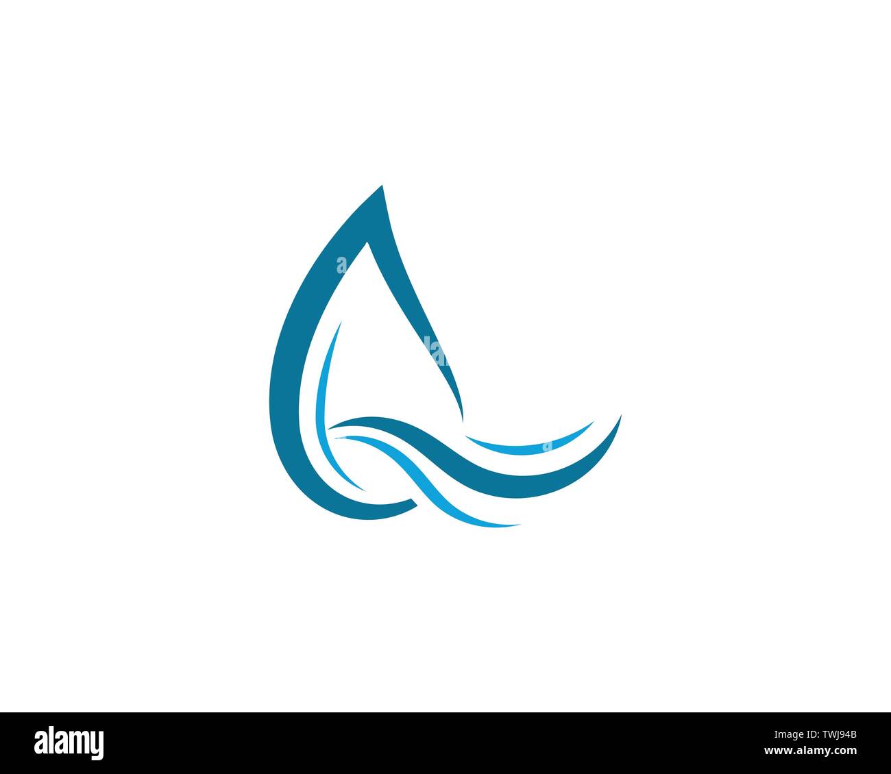 Water Drop Logo Template Vector Illustration Design Stock Vector Image