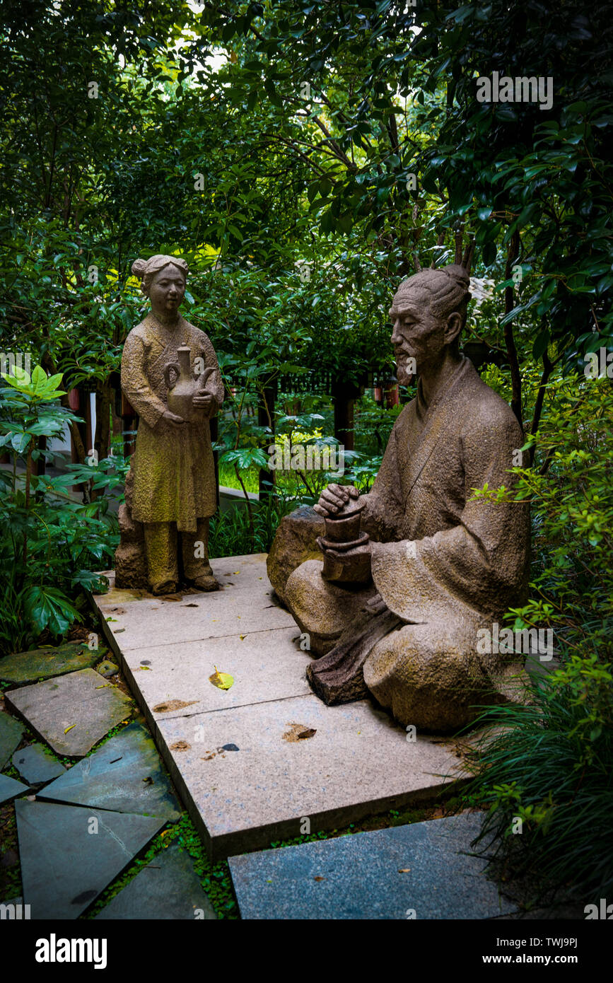 Hangzhou mid levels forest park forest park and tea ceremony hi-res ...