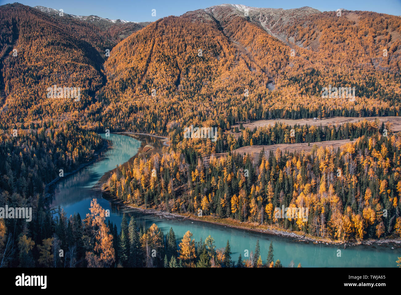 Xinjiang kanas rivers and lakes hi-res stock photography and images - Alamy