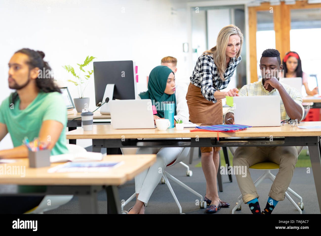 Open laptop desk hi-res stock photography and images - Alamy