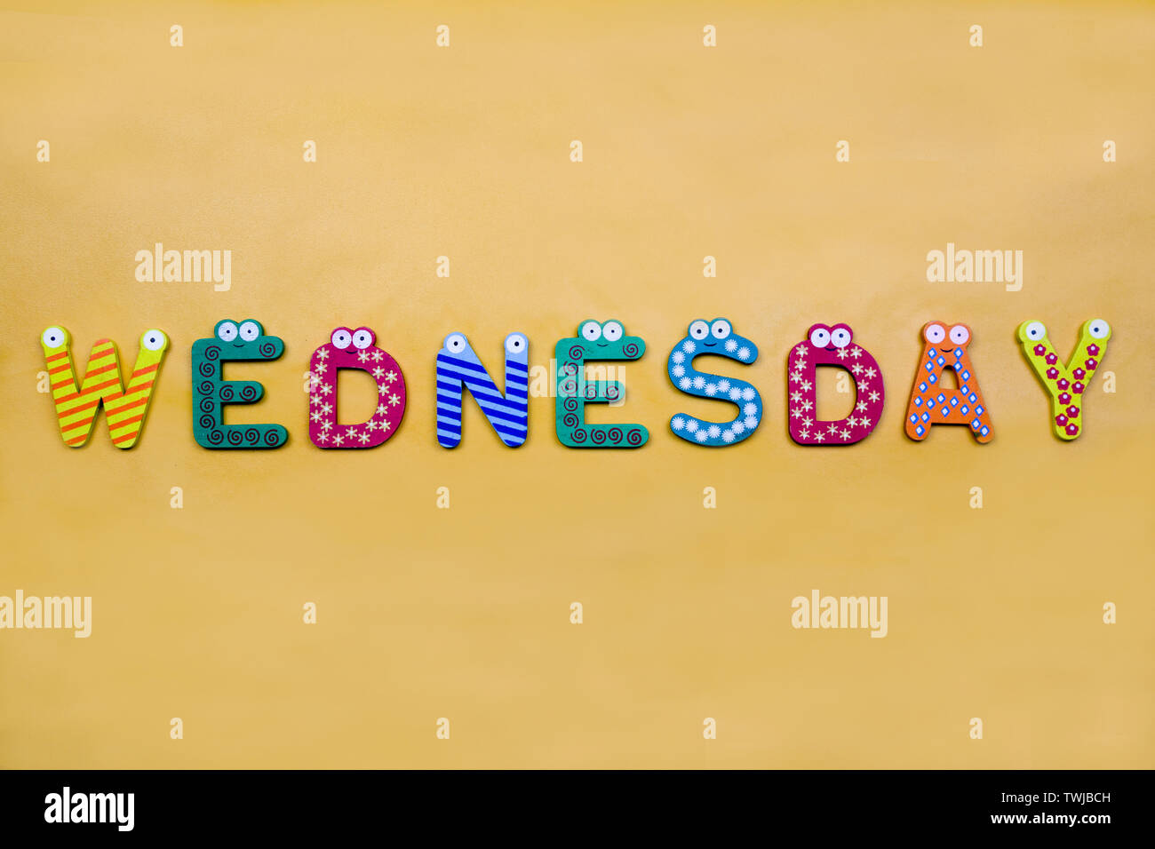 Wednesday alphabet hi-res stock photography and images - Alamy