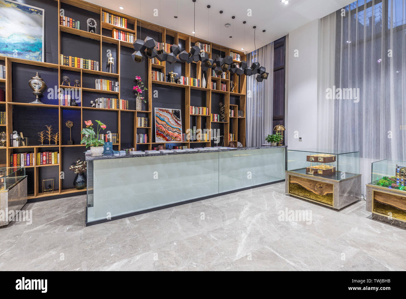 Space Design of Modern Model Room Stock Photo - Alamy