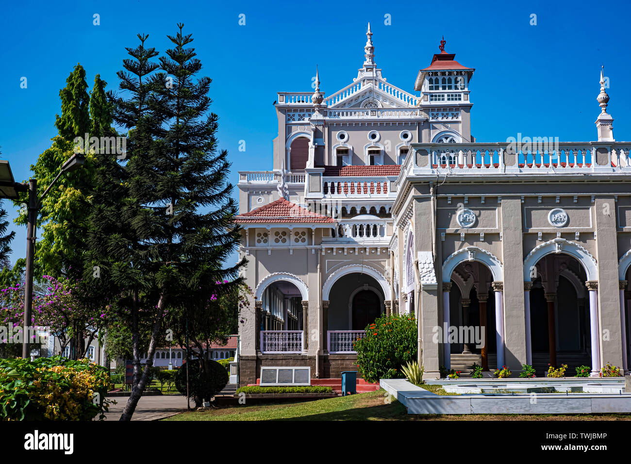 The Aga Khan Palace, Pune India Stock Photo - Alamy