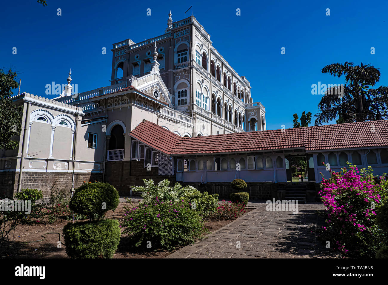 The Aga Khan Palace, Pune India Stock Photo - Alamy