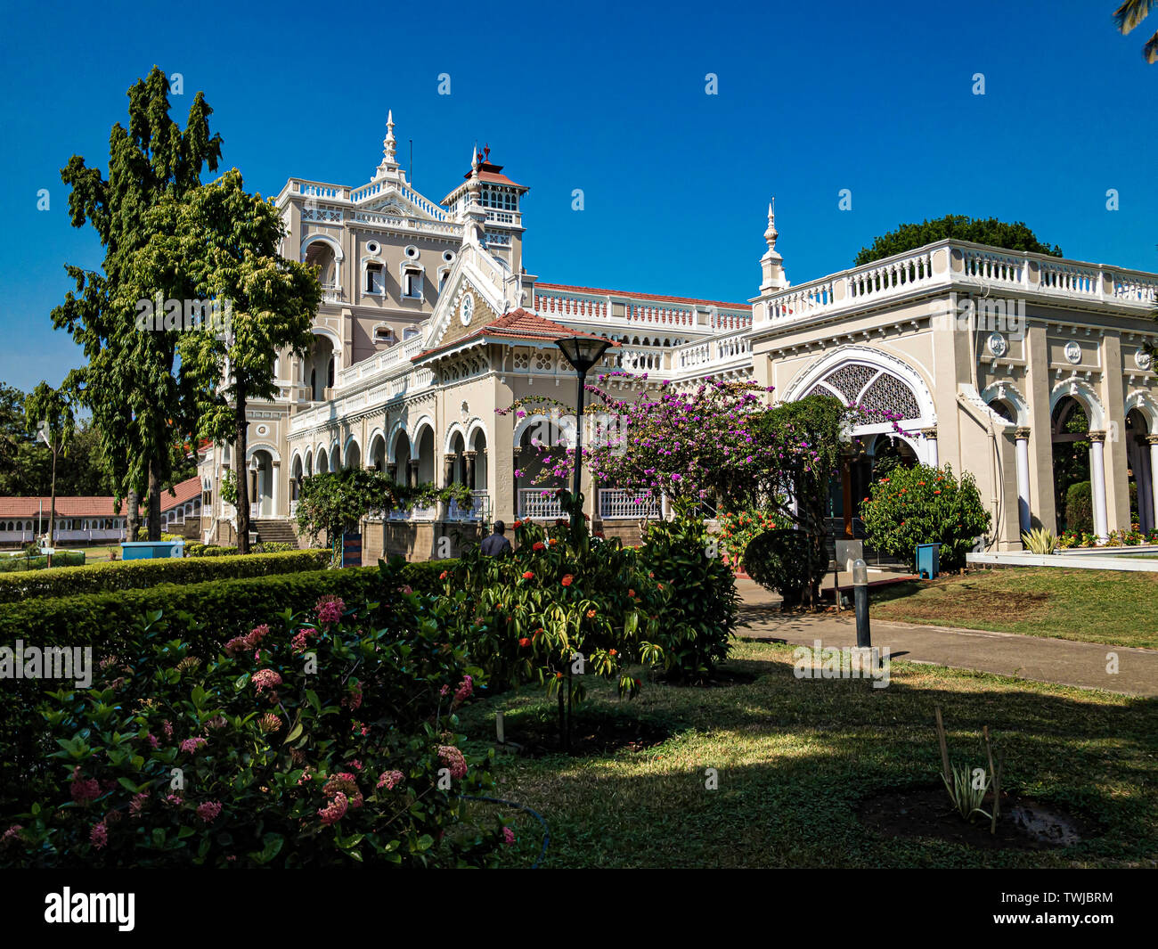 The Aga Khan Palace, Pune India Stock Photo - Alamy