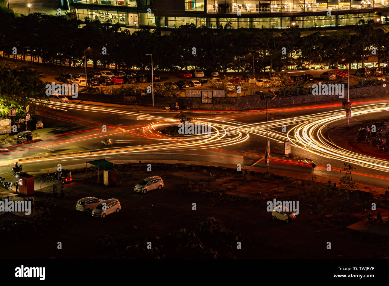 India city night lights hi-res stock photography and images - Alamy