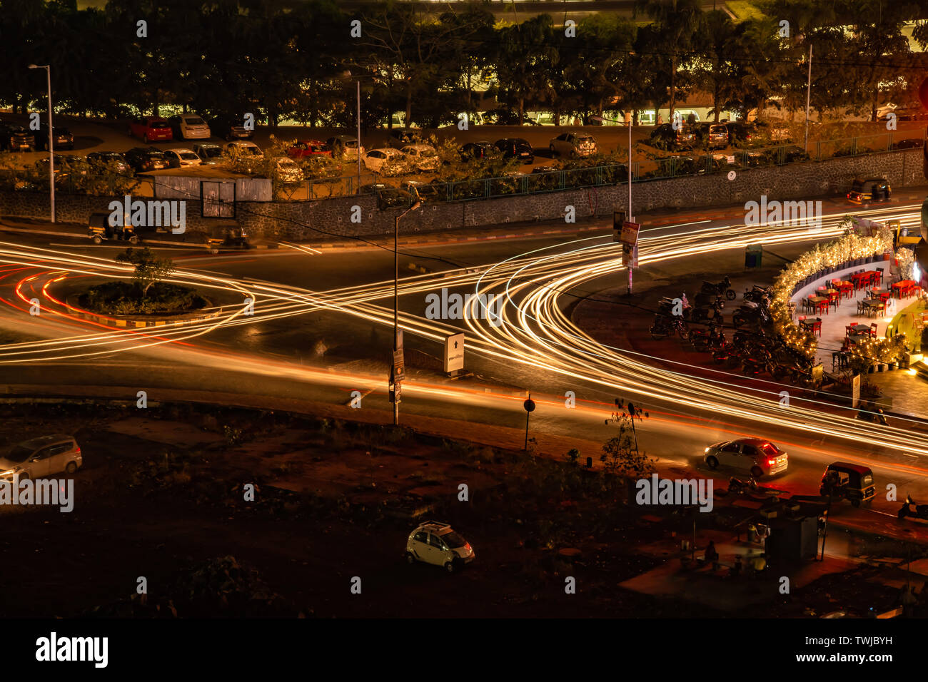 Night cityscape at Pune India Stock Photo - Alamy