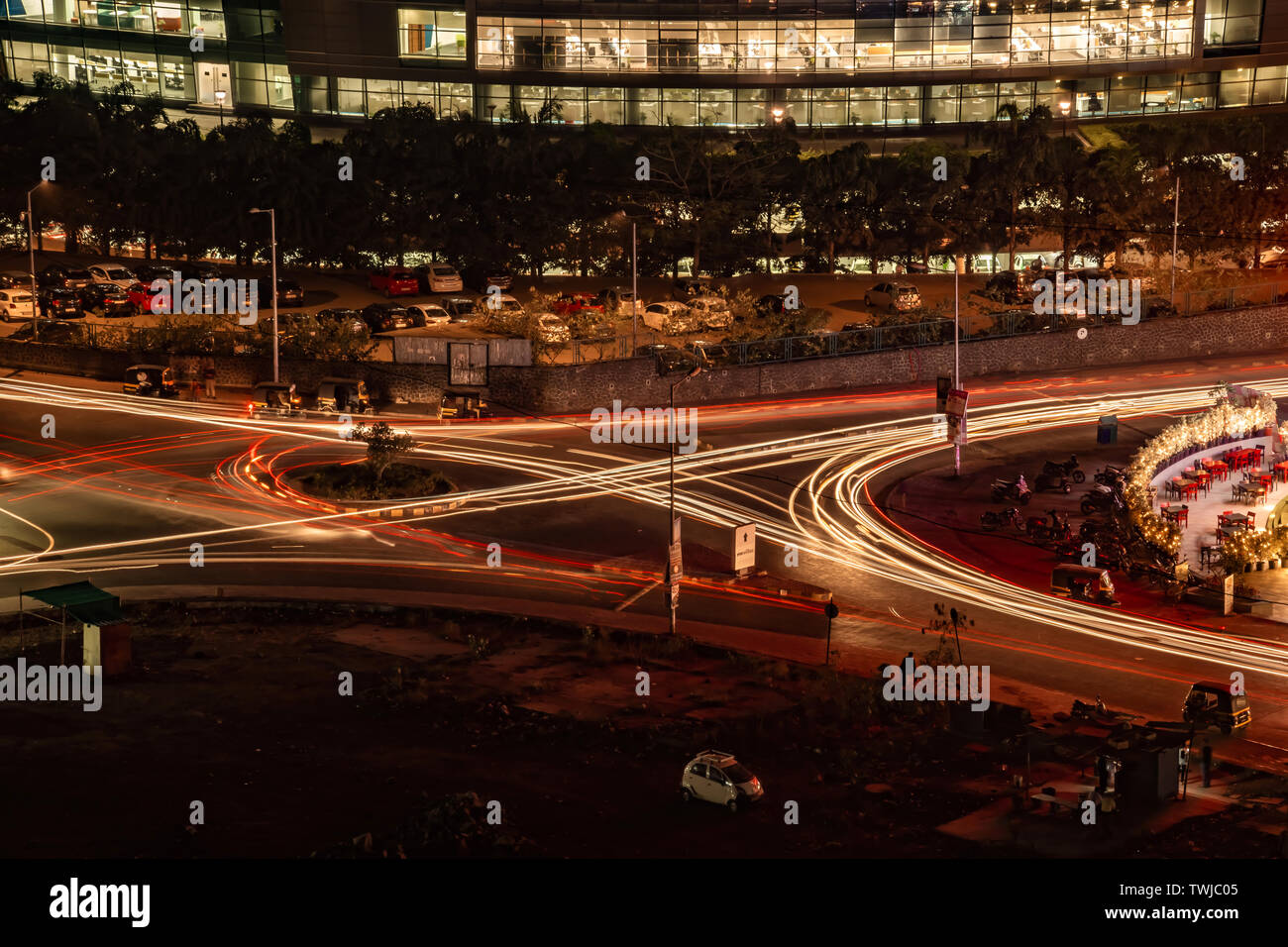 Night cityscape at Pune India Stock Photo - Alamy