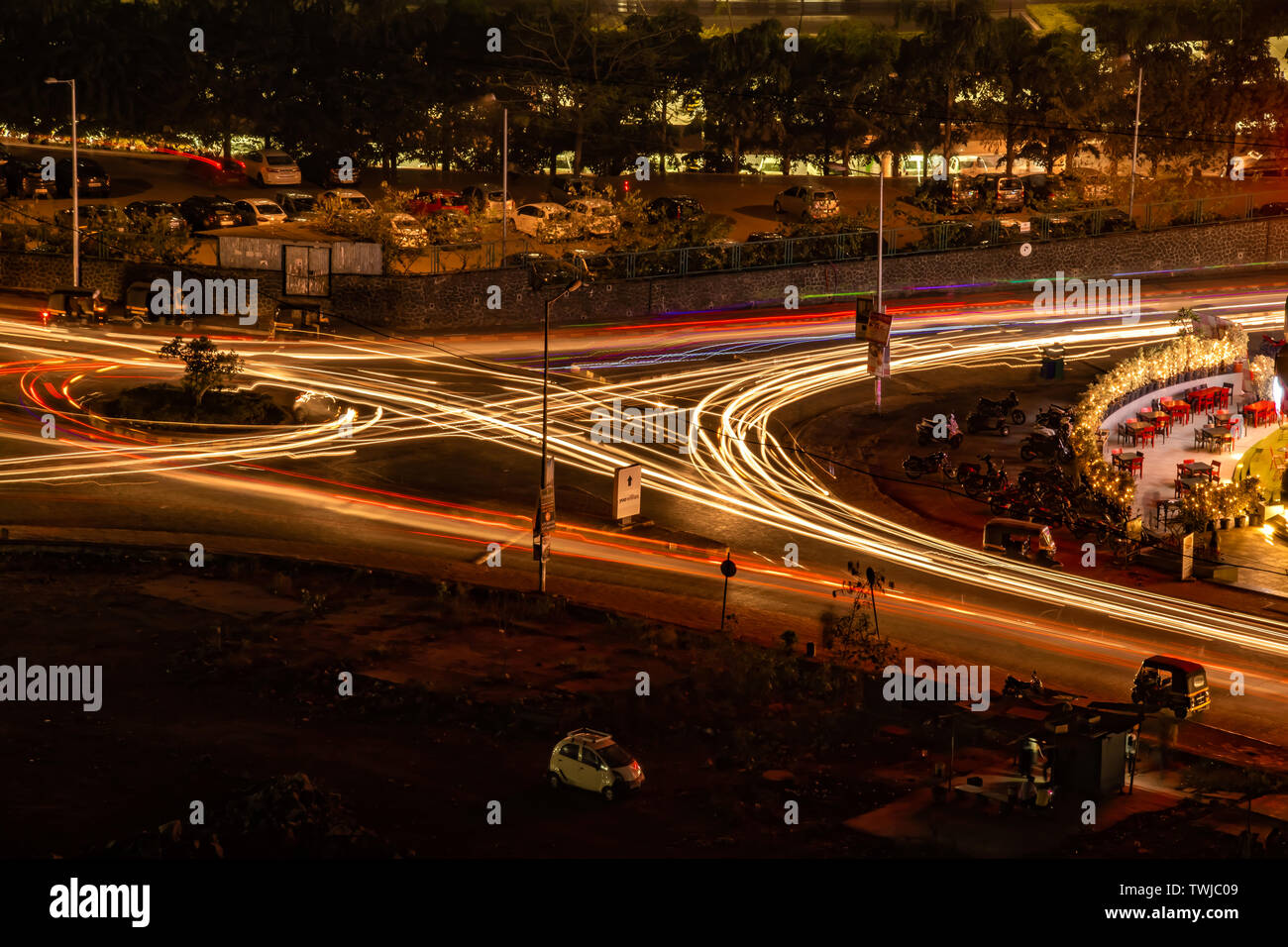 Night cityscape at Pune India Stock Photo - Alamy