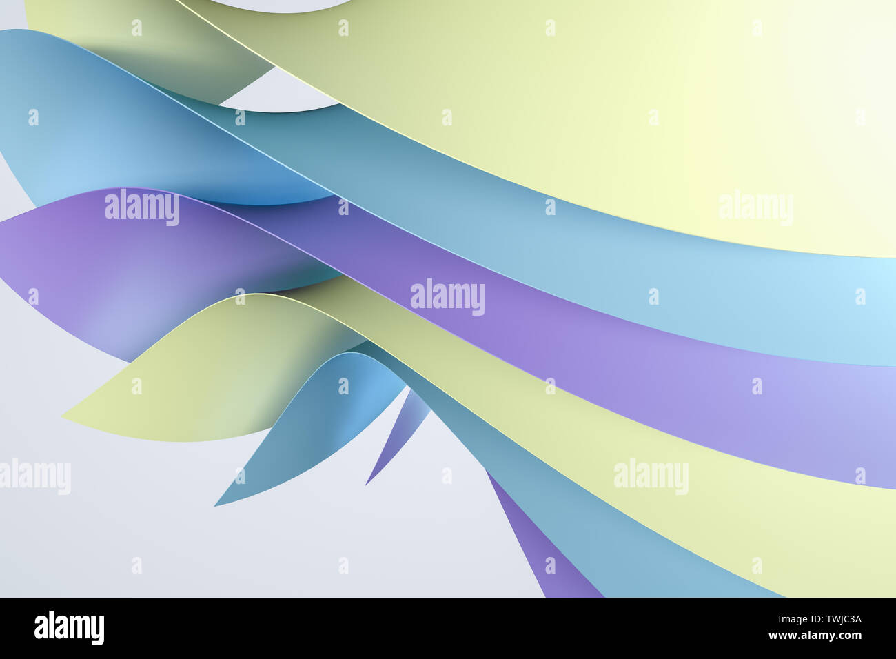 Three-dimensional rendering, color curved background Stock Photo - Alamy