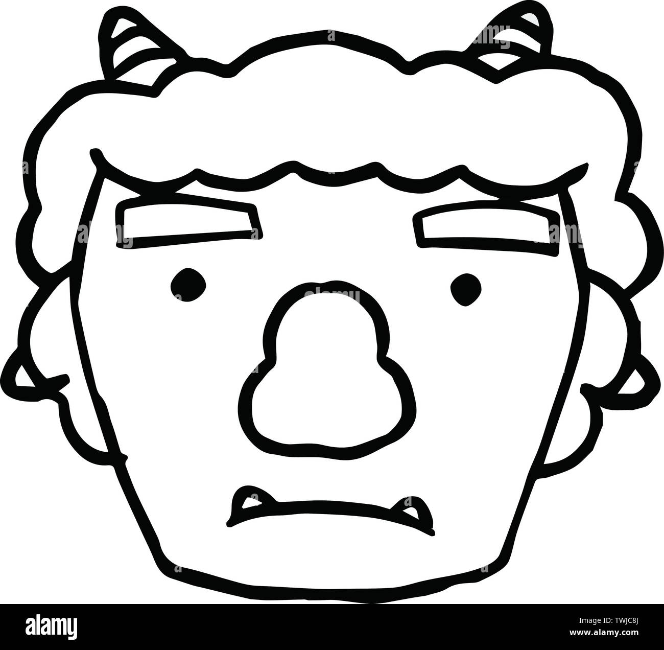 This is an illustration of a hand-painted Japanese demon Stock Vector ...