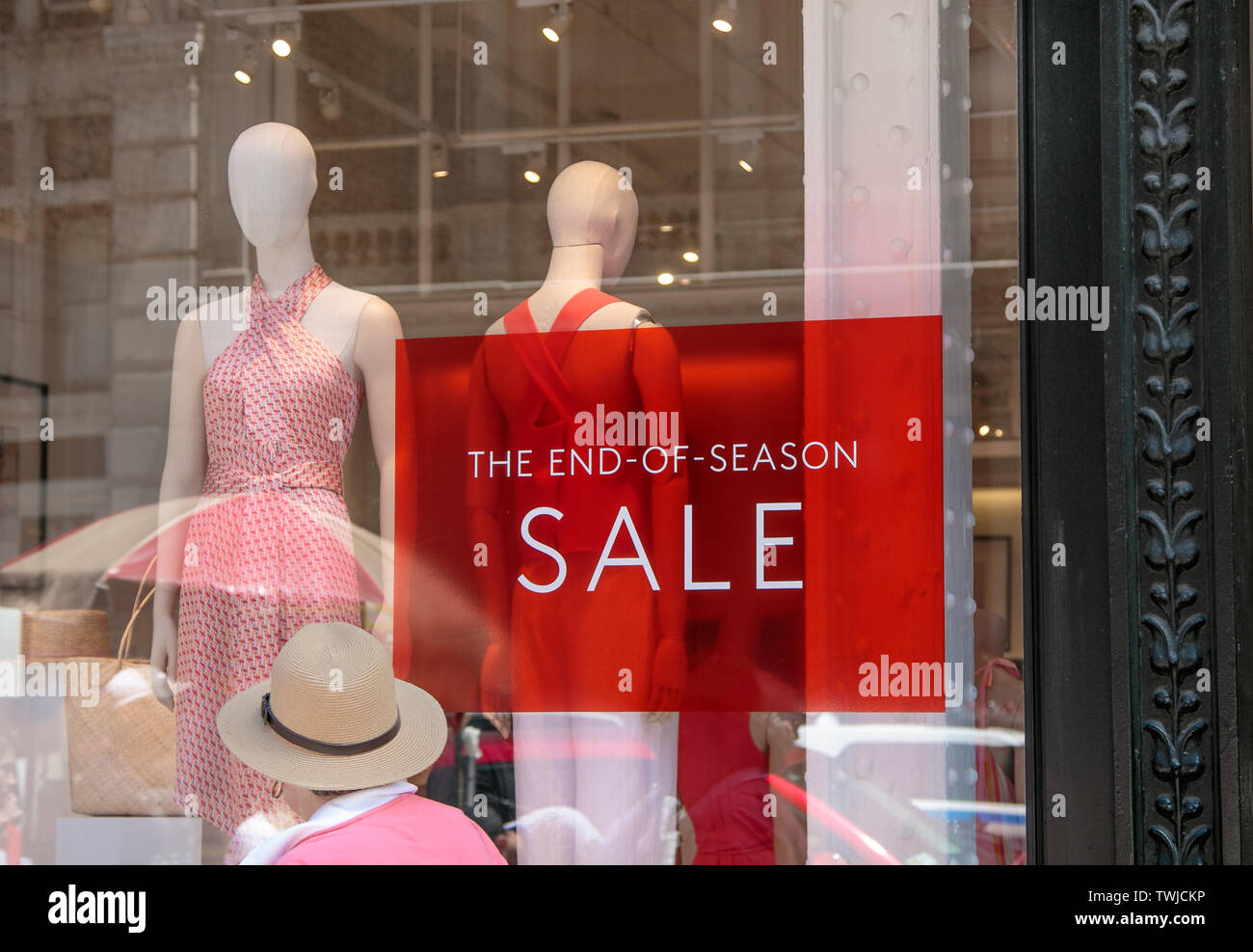 Clothing advertisement sign hi-res stock photography and images - Alamy