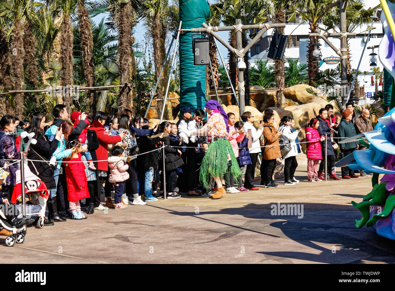 Shanghai Haichang Ocean Park float parade Stock Photo - Alamy