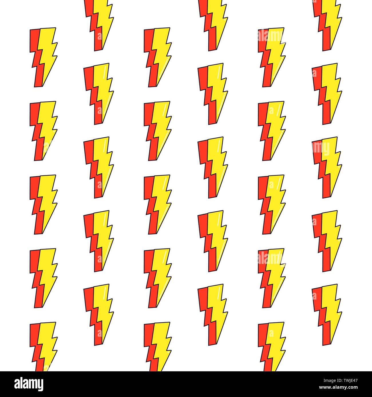 thunderbolt pop art comic background vector illustration Stock Vector ...