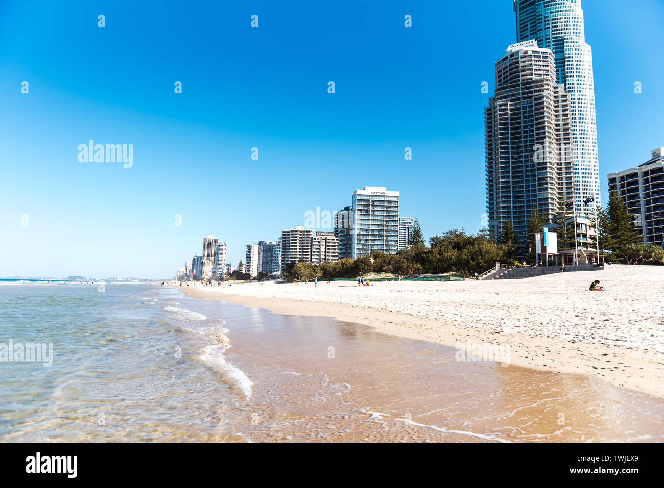 Brisbane beach panoramic hi-res stock photography and images - Alamy