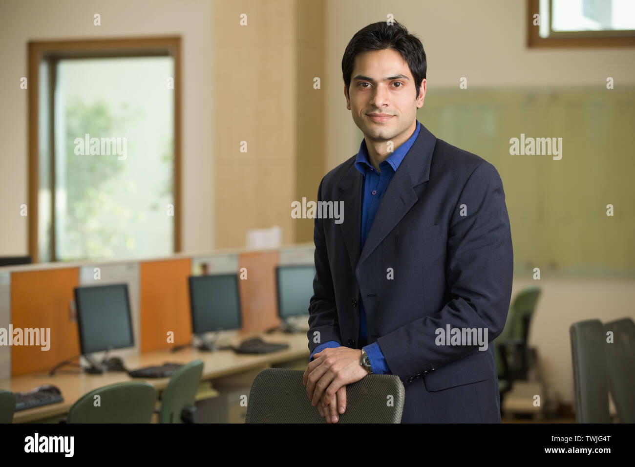 Lean against the chair hi-res stock photography and images - Alamy