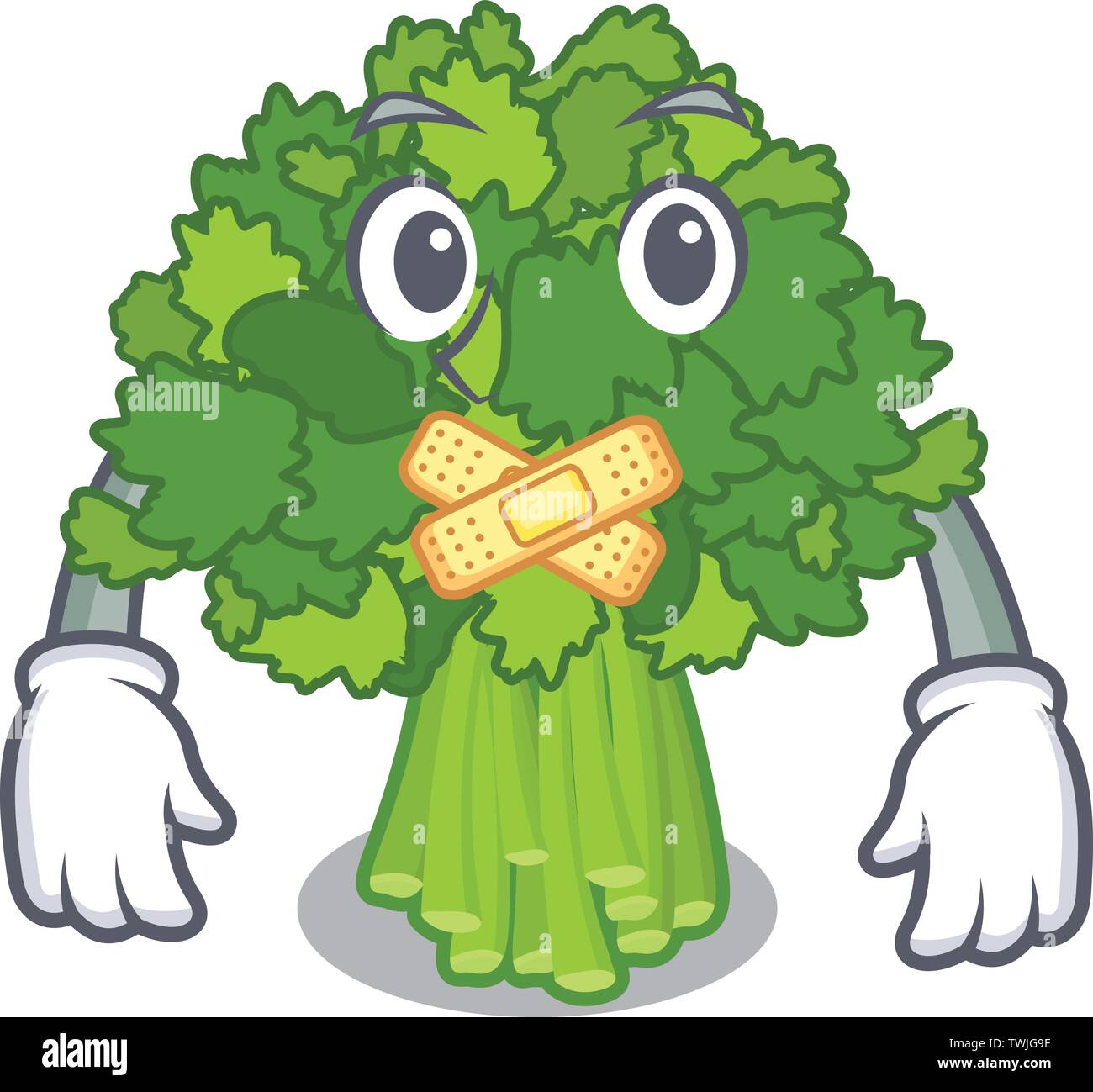 Silent saute broccoli rabe above cartoon plate Stock Vector Image & Art ...