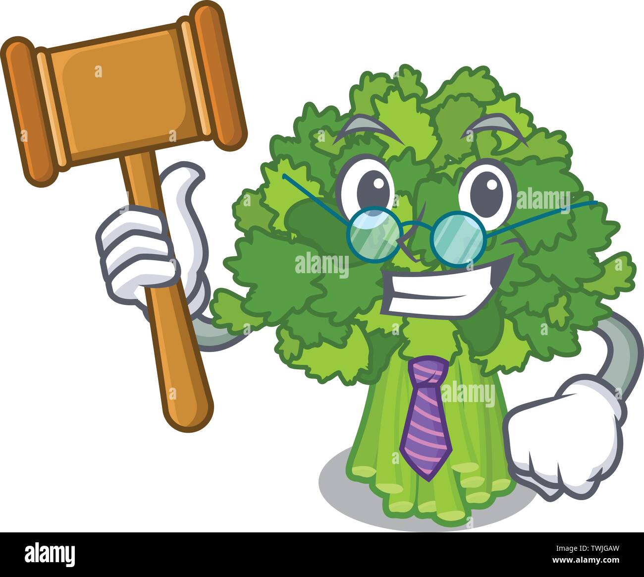 Judge saute broccoli rabe above cartoon plate Stock Vector Image & Art ...