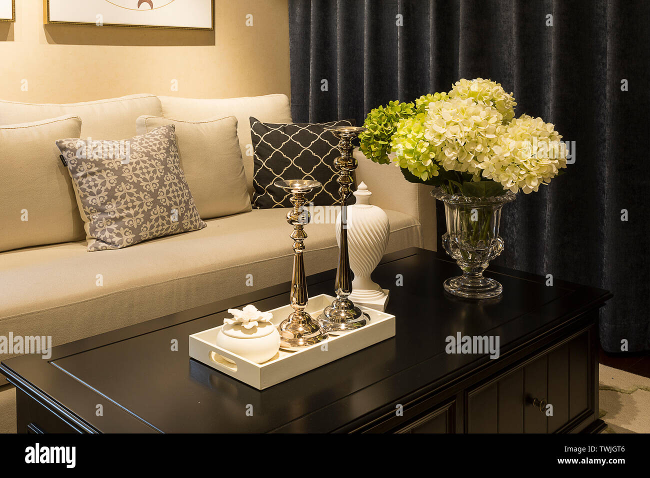 Interior design sample room contact V letter: Cheng730 Stock Photo - Alamy