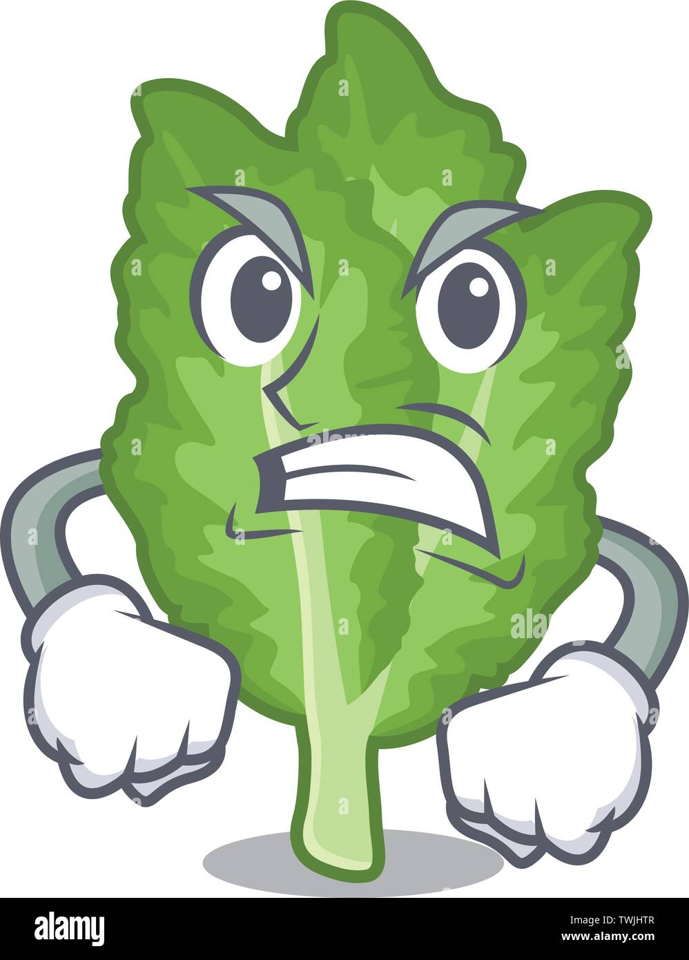 Angry green mustard in the cartoon shape Stock Vector Image & Art - Alamy