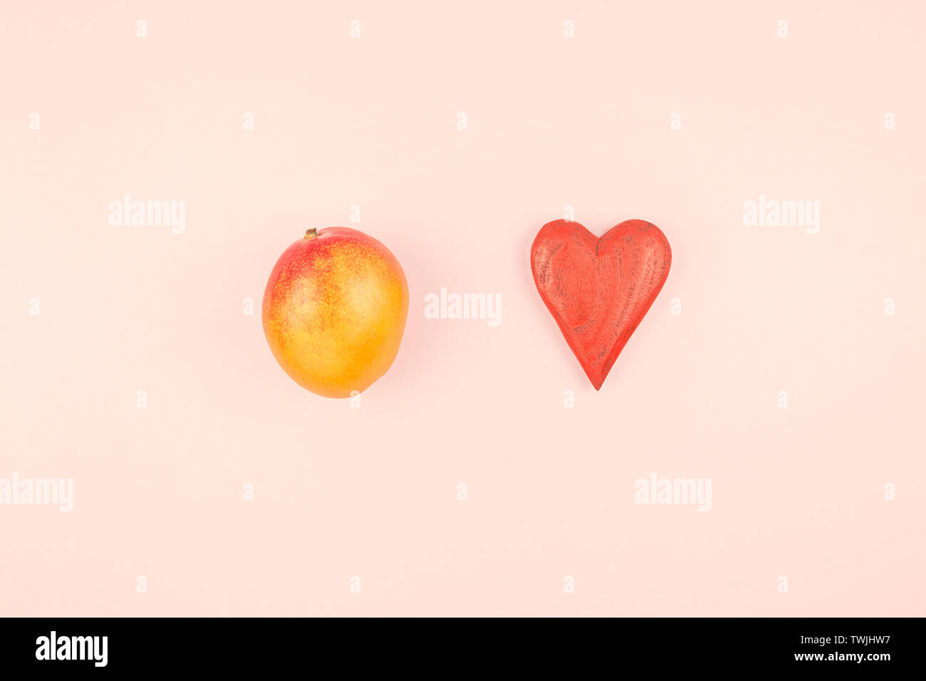 Mango fruit in creative conceptual top view flat lay composition with ...