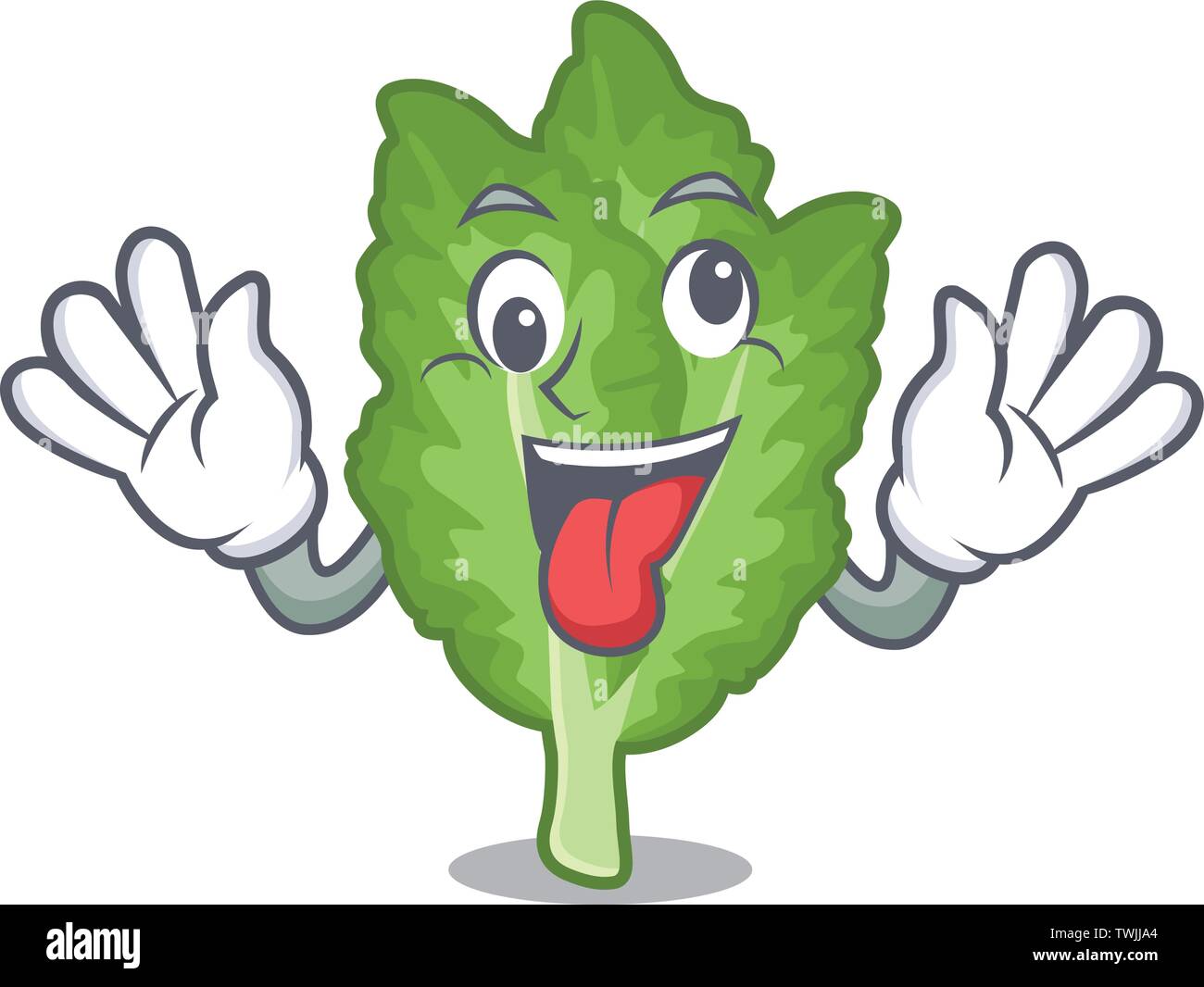 Crazy green mustard in on a character Stock Vector Image & Art - Alamy