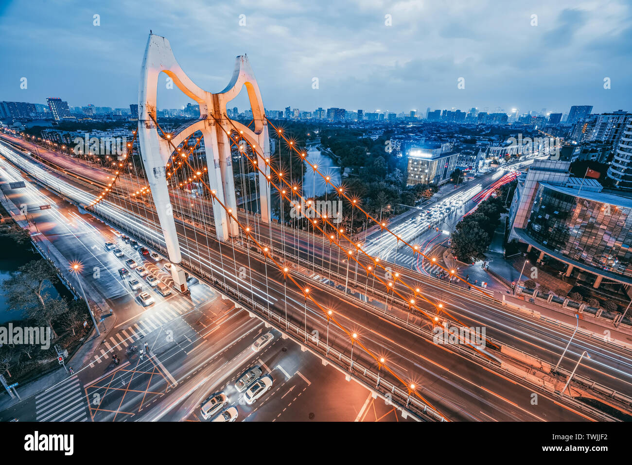 Chengdu Qingshui River Bridge Stock Photo - Alamy