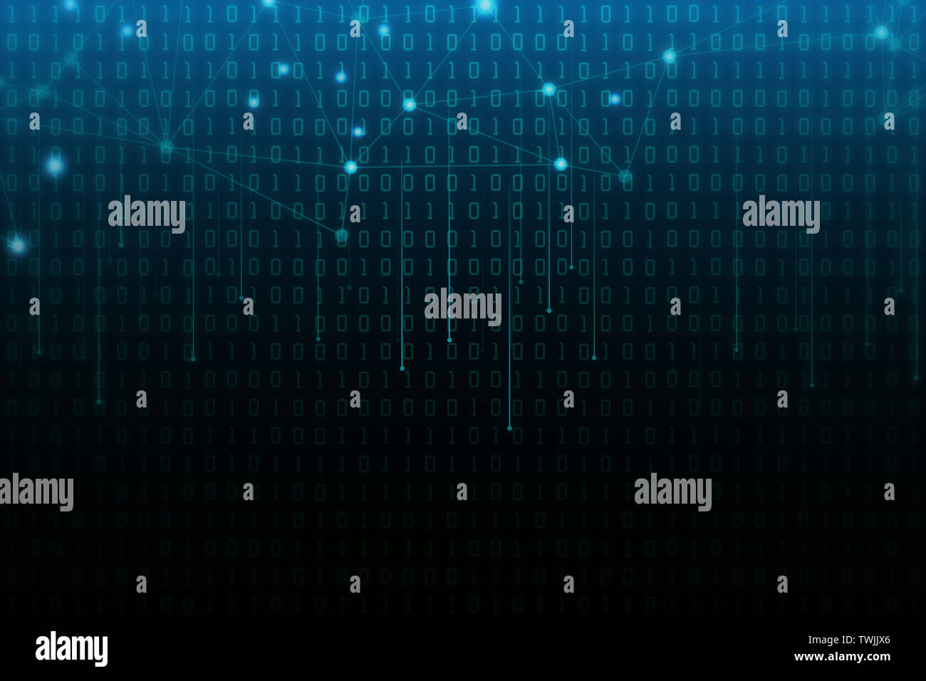 Digital matrix background for binary codes 0 and 1 Stock Photo - Alamy