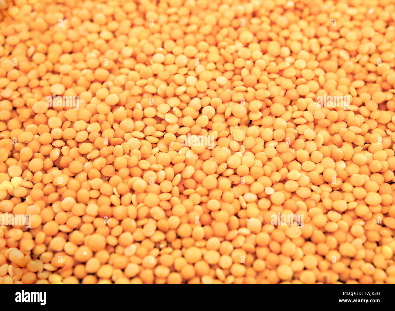 Orange lentils close up. Lentils pattern as background Stock Photo - Alamy