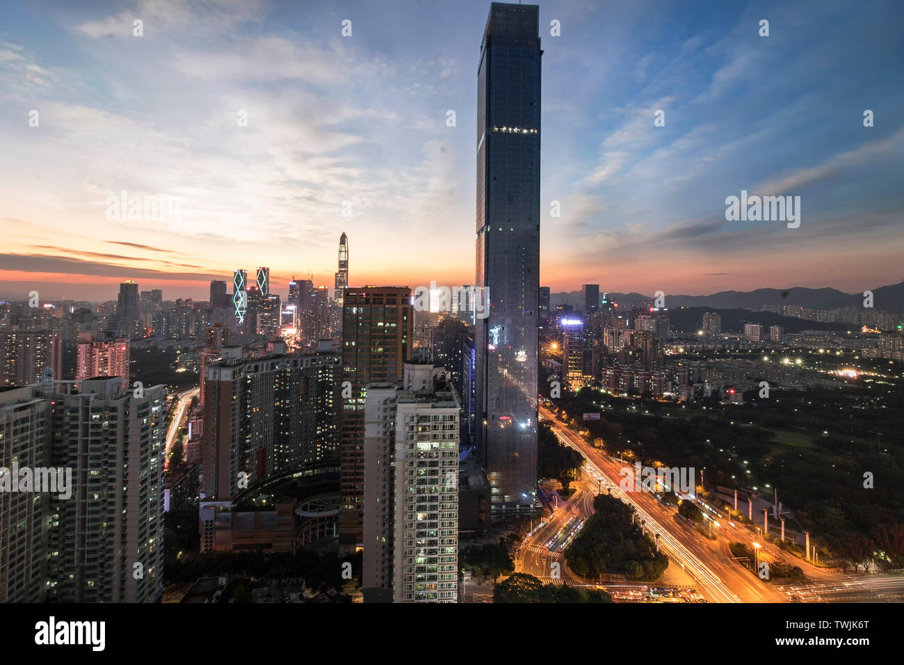 Shenzhen City Architecture Stock Photo - Alamy