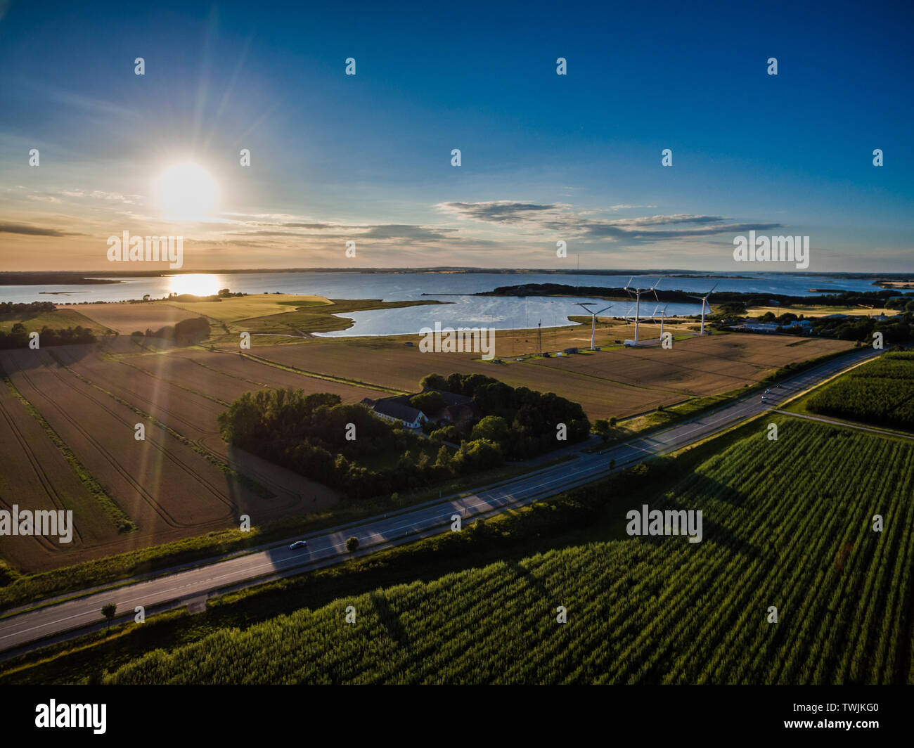 Danish pastoral scenery Stock Photo - Alamy