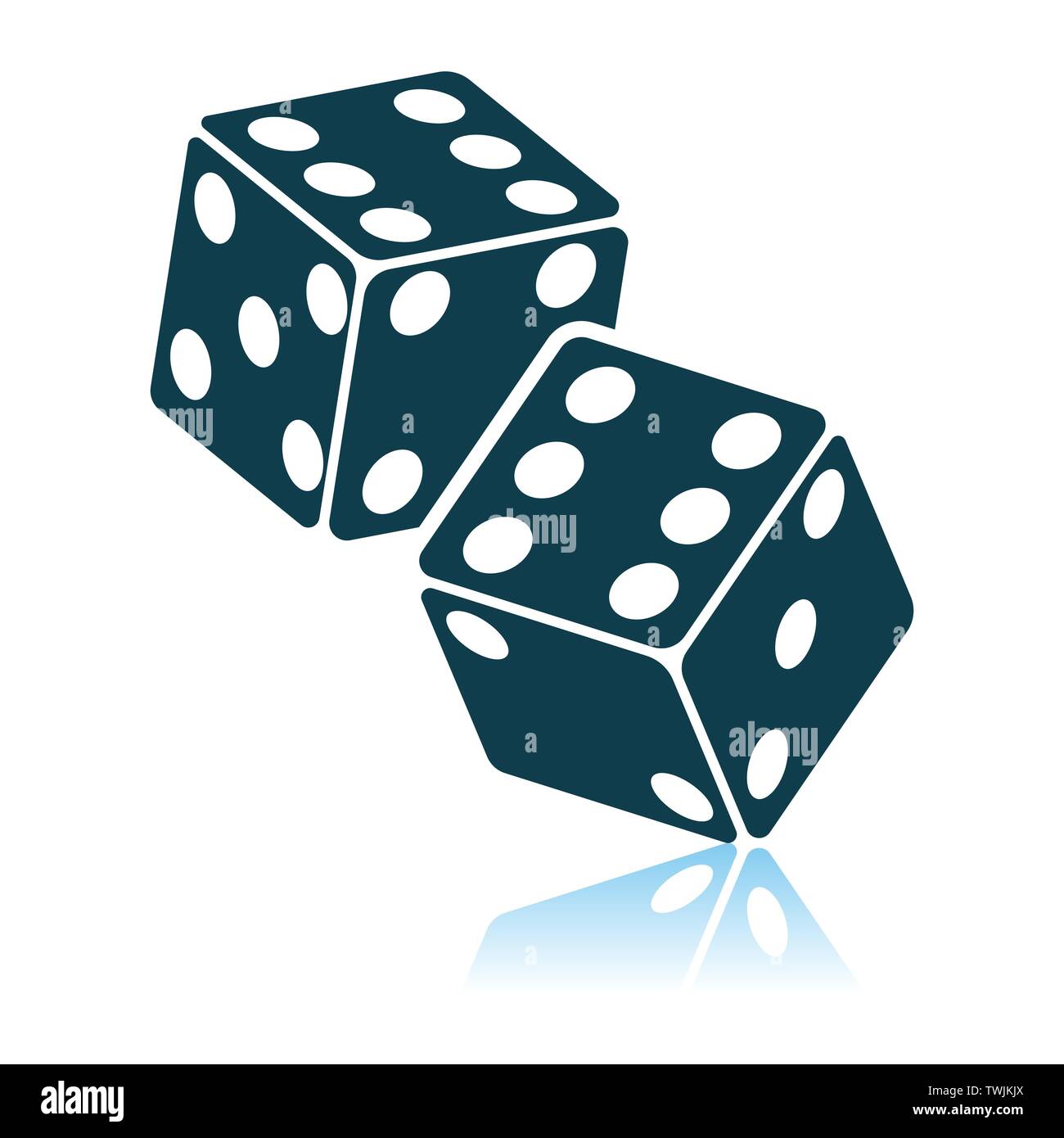 Cast dice Stock Vector Images - Alamy
