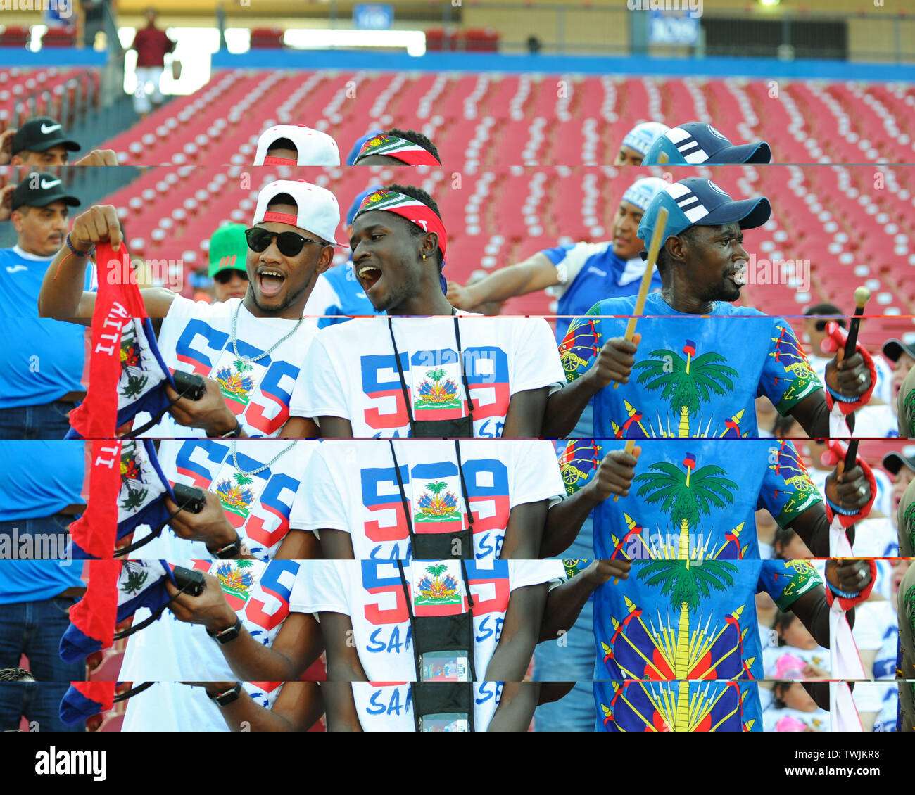Haiti concacaf gold cup fans hi-res stock photography and images - Alamy
