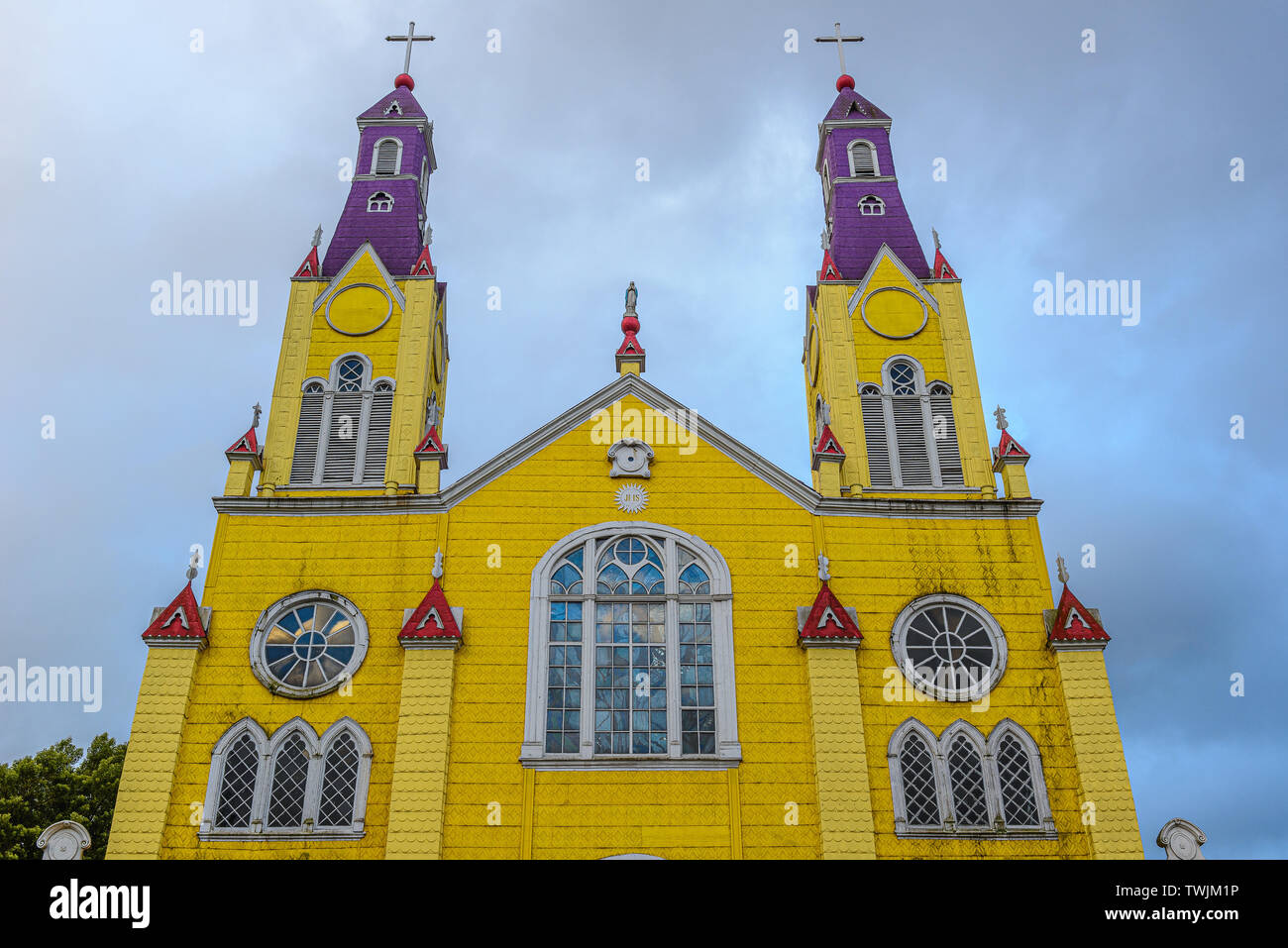 Cathedral in castro chile hi-res stock photography and images - Alamy