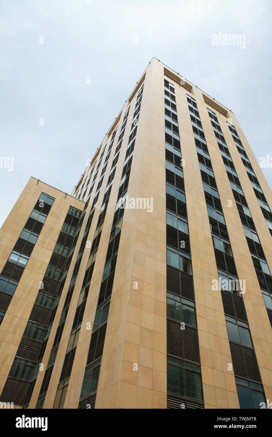 Business building with white background Stock Photo - Alamy