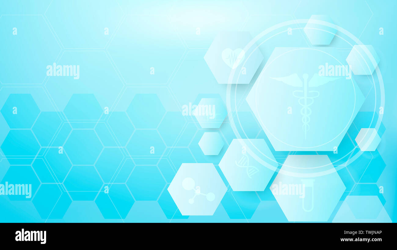 Geometry, positive and hexagon symbols Medical concept background Stock ...