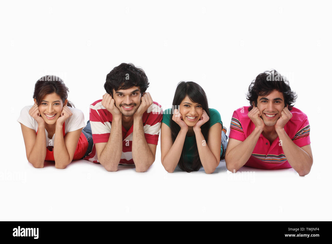 Man lying down side view Cut Out Stock Images & Pictures - Alamy