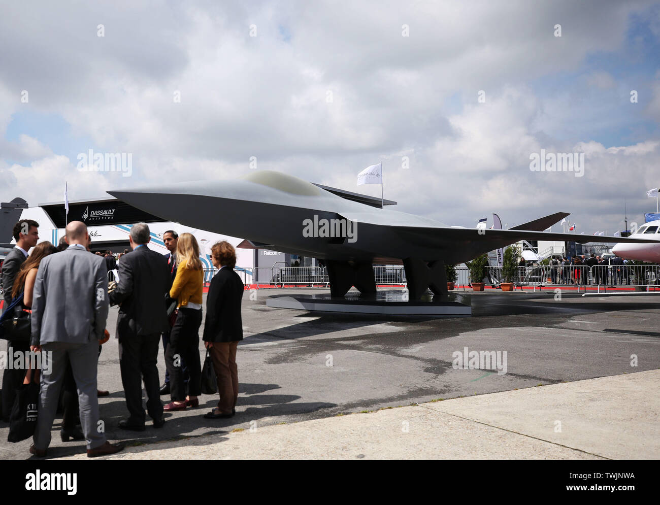 Beijing, France. 20th June, 2019. People visit the full-size model of ...