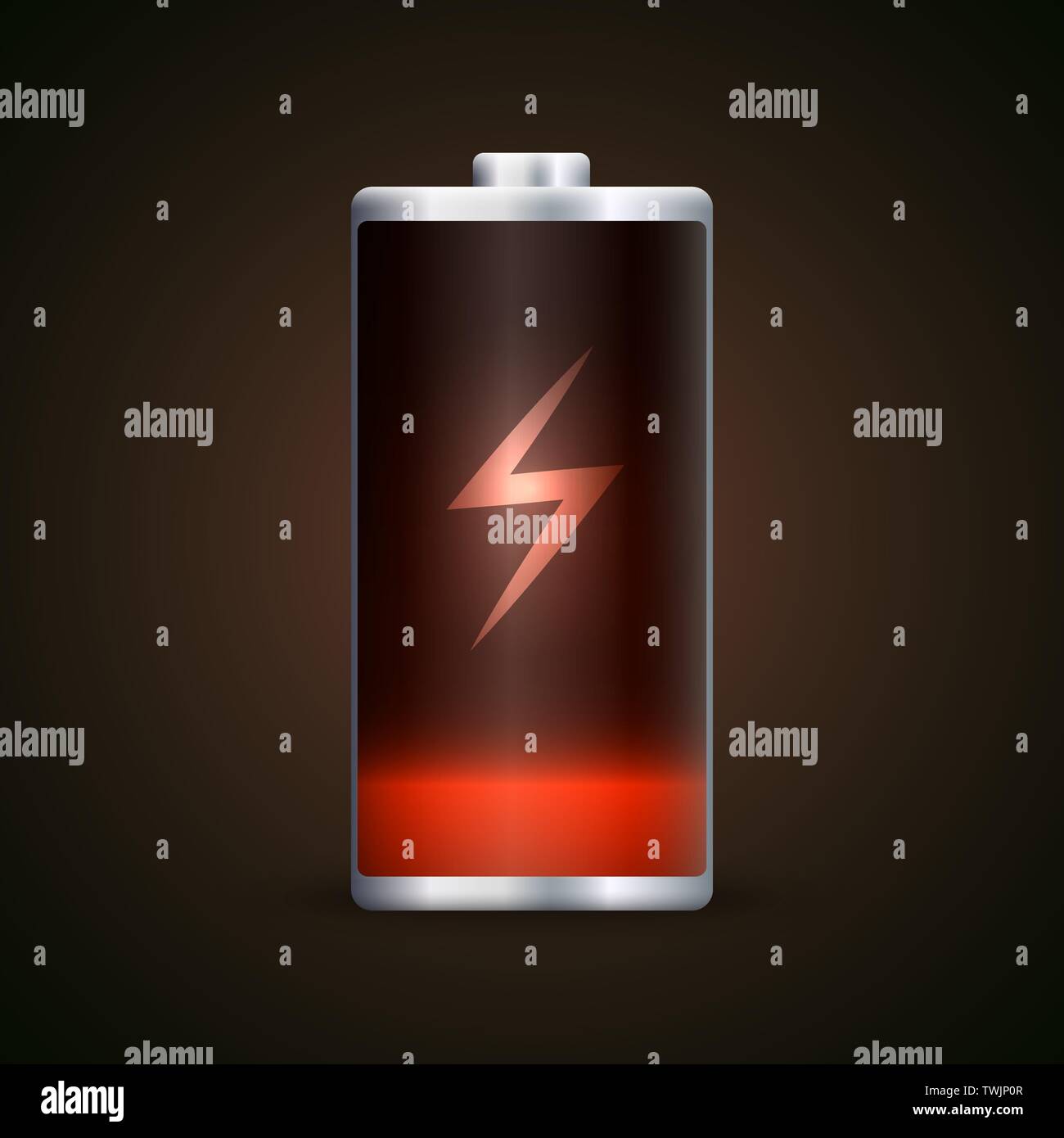 Full energy battery charge. Accumulator Load design Stock Vector Image ...