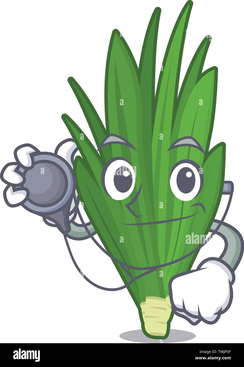 Doctor pandan leaves isolated in the cartoon Stock Vector Image & Art ...